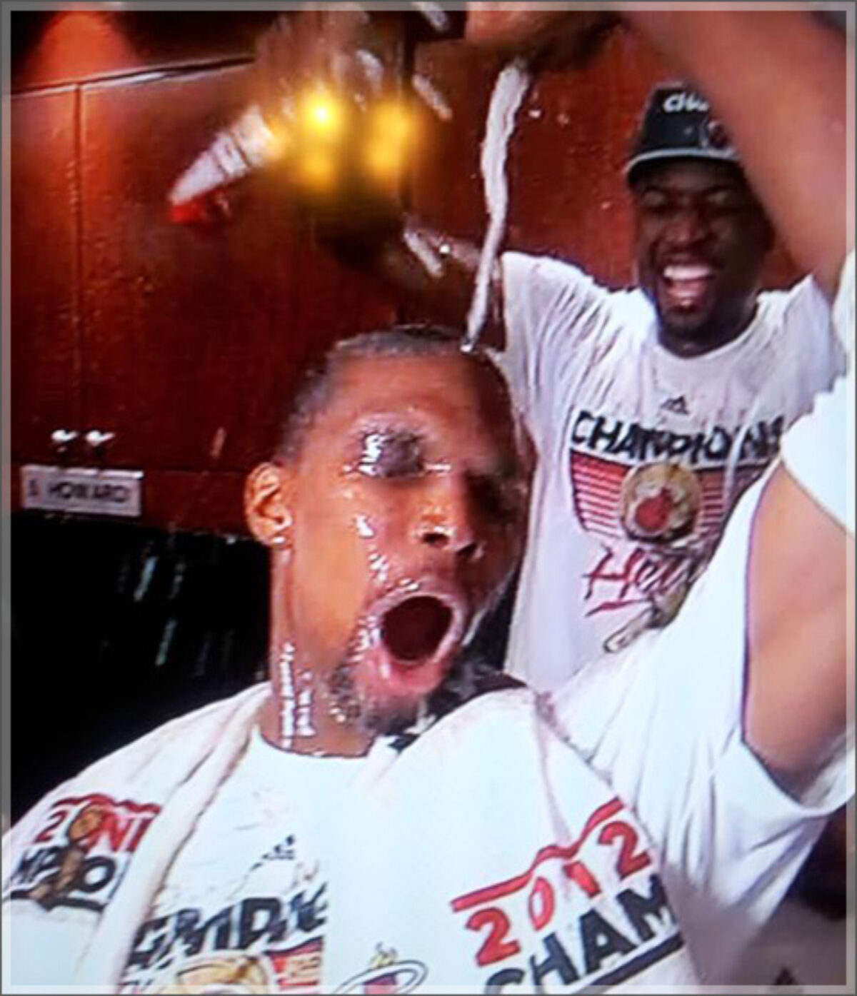 Champagne Chris Bosh