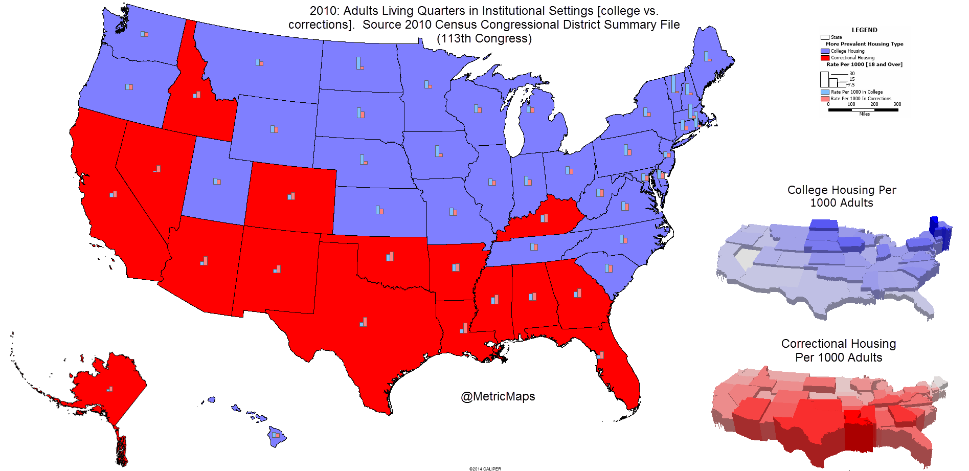 15 States That Spend Way More on Prison Than on Education