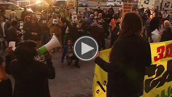 Tempers Flare as Protesters Confront San Francisco Police Officials ...