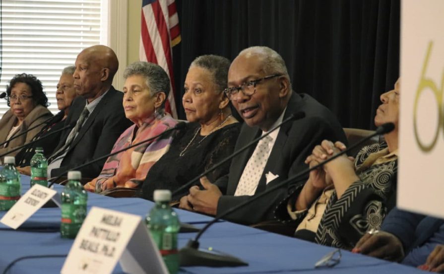 'Little Rock Nine' Members Mark School's 1957 Desegregation