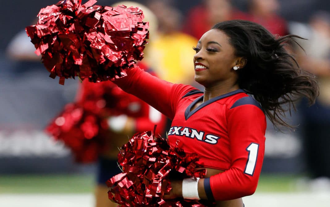 Simone Biles Questions Haters Dissing Her Hair Ahead of Cheering Debut