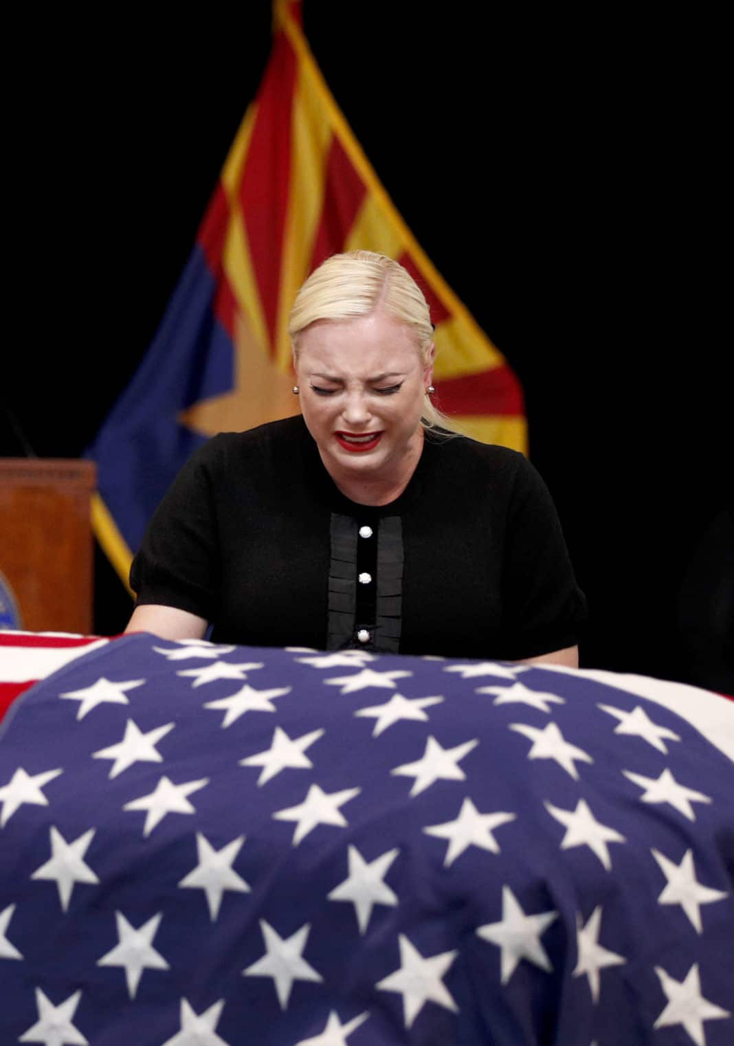 Meghan McCain Weeps Uncontrollably In Private Service for Father John ...