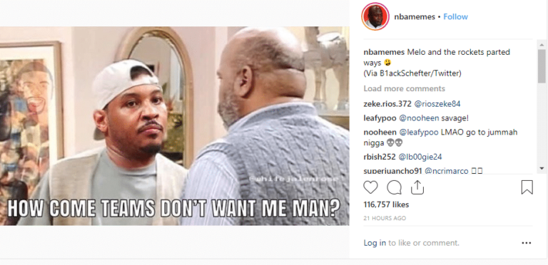 Carmelo Anthony Gets Viciously Memed After Being Let Go By the Houston ...