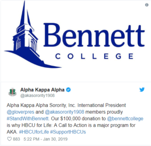 AKA Announces It Will Donate $100K to Help Bennett College Maintain ...
