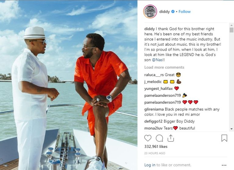 Sean 'Diddy' Combs Calls Nas His 'Brother' As They Remember Notorious B ...