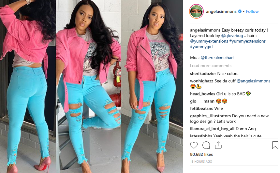 Angela Simmons Shows Off Her Figure in Trendy Fashion Look: 'Spring is ...