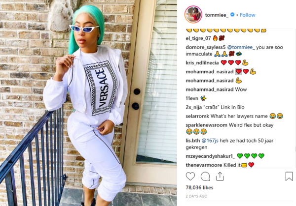 'Wait She's Home?': Tommie Lee Confuses Fans After Posting on Social ...