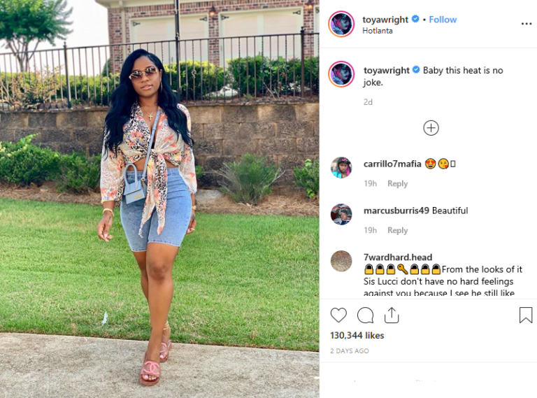 'We See You': Toya Wright Brings the 'Heat' in Her Latest Two-Piece ...