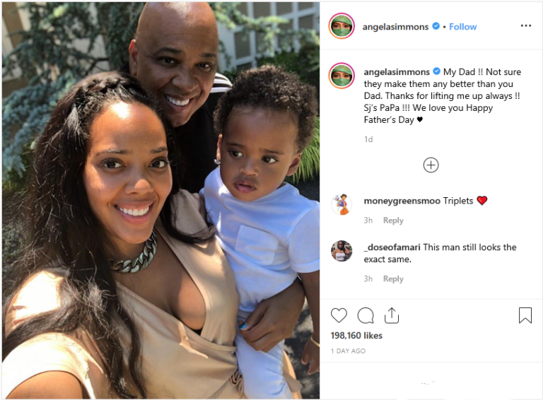 'Triplets!': Fans Can’t Get Over Angela Simmons and Her Son's Striking ...