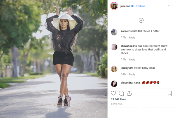 'Thicker Than Ever': Joseline Hernandez Shows Off Statuesque Physique ...