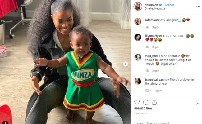 'Brrrr': Gabrielle Union Dresses Daughter Up in Replica of Her Iconic ...