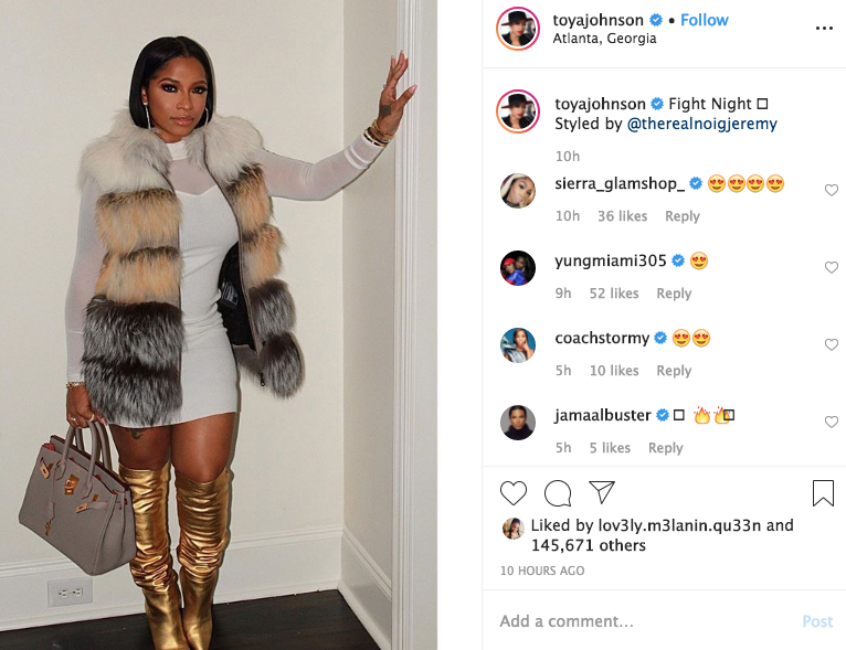 'U Looking Goodt': Dressed to the nines, Toya Wright Sends Fans Over ...