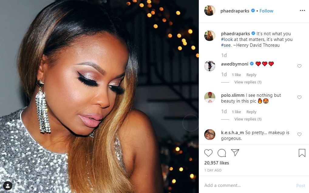 'I See You Queen': Phaedra Parks Stuns Fans With Closeup Beauty Shot