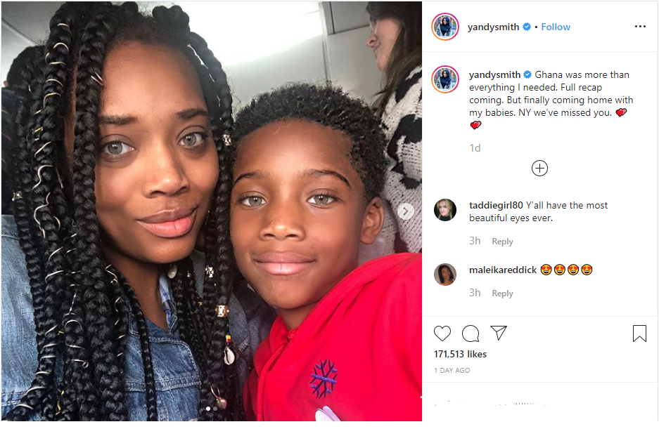 'I Can Stare All Day': Yandy Smith-Harris' Twinning Pic with Son Gets ...