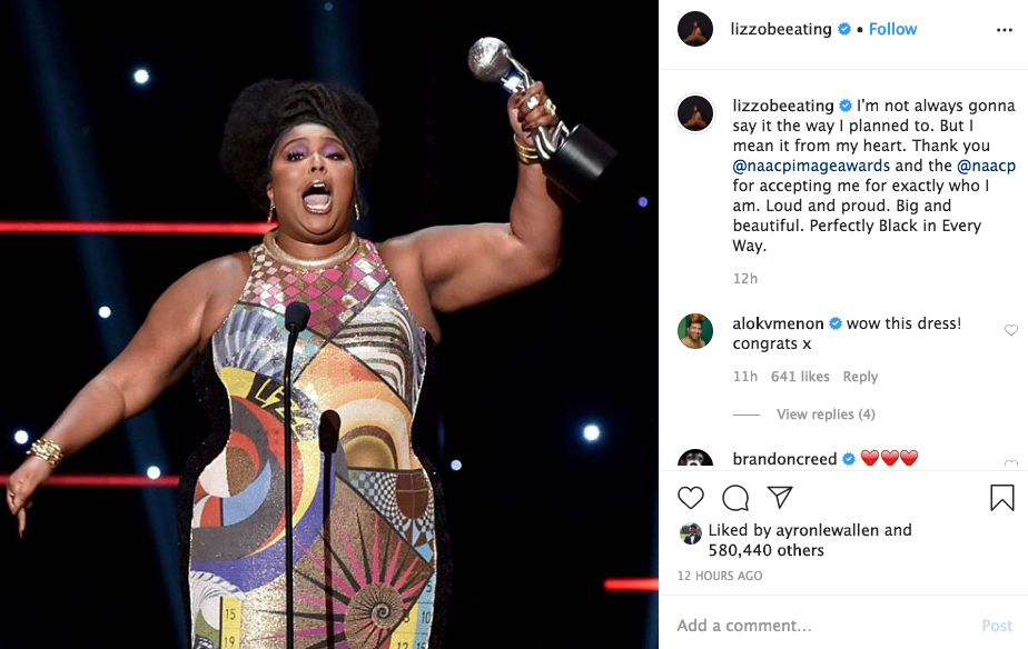 'Perfectly Black in Every Way': Lizzo's NAACP Image Awards Acceptance ...
