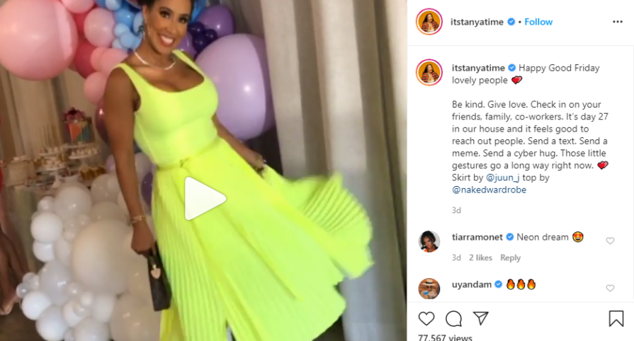 'Neon Dream': Fans Say Tanya Sam Looks Great In This Bright Hue