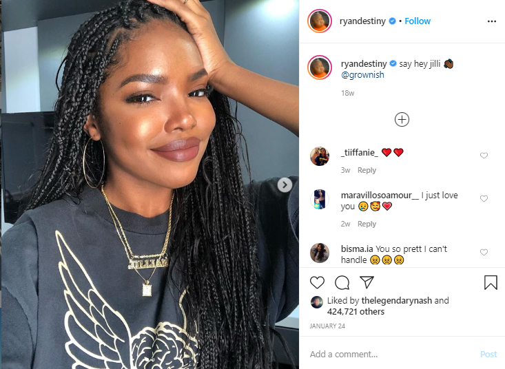 'Standing with You': Ryan Destiny Seemingly Hints That She Was ...