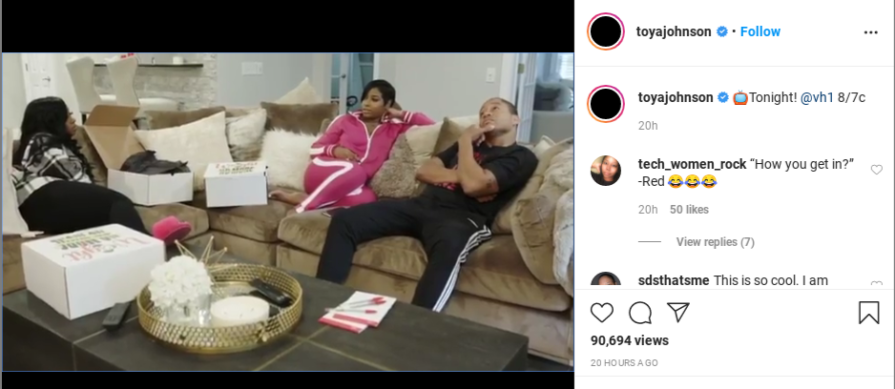 'Red Is Me': Toya Johnson's Fiancé Cracks Fans Up After He Asks Reginae ...