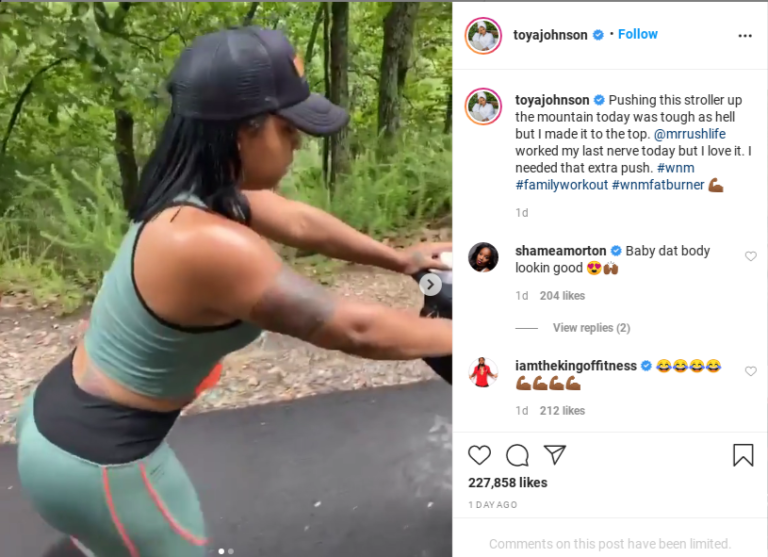 'Dat Body Looking Good': Toya Johnson's Latest Workout Video Has Fans ...