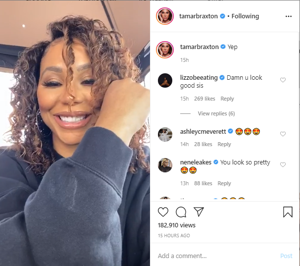 'This Is the Look Ma’am': Tamar Braxton's Curly Hair Leaves Fans In Love