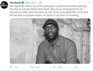 Malik B., Founding Member of The Roots, Passes Away at 47, Black ...