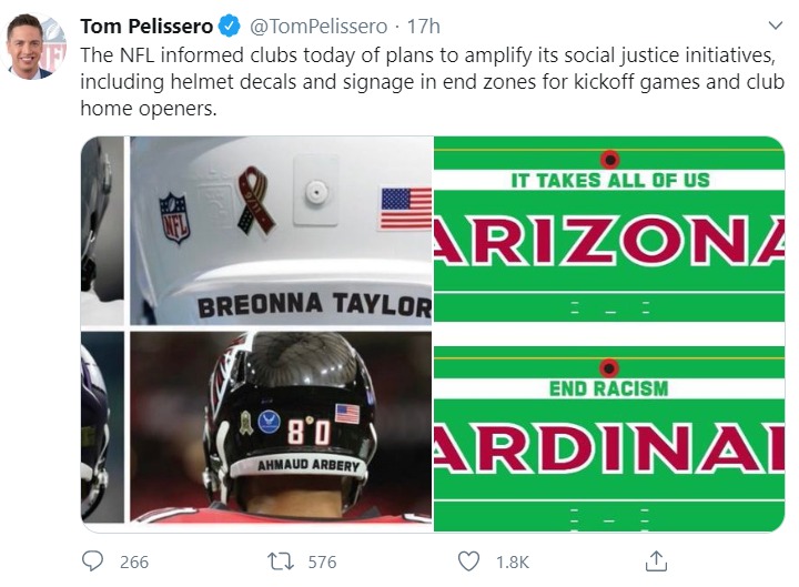 NFL Players Could Be Wearing Names of Police Brutality Victims on Their ...