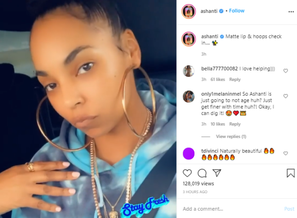 'Lookin 21': Ashanti Rewinds the Hands of Time with This Natural Beauty ...