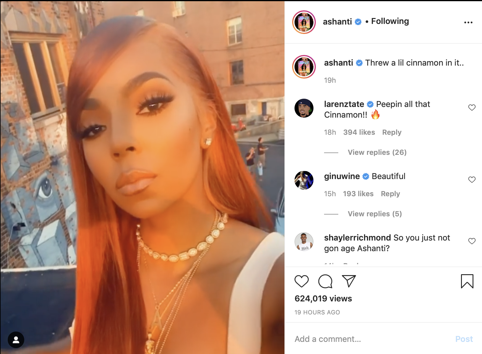 See Why Everyone’s Raving Over Ashanti’s New Hair Color