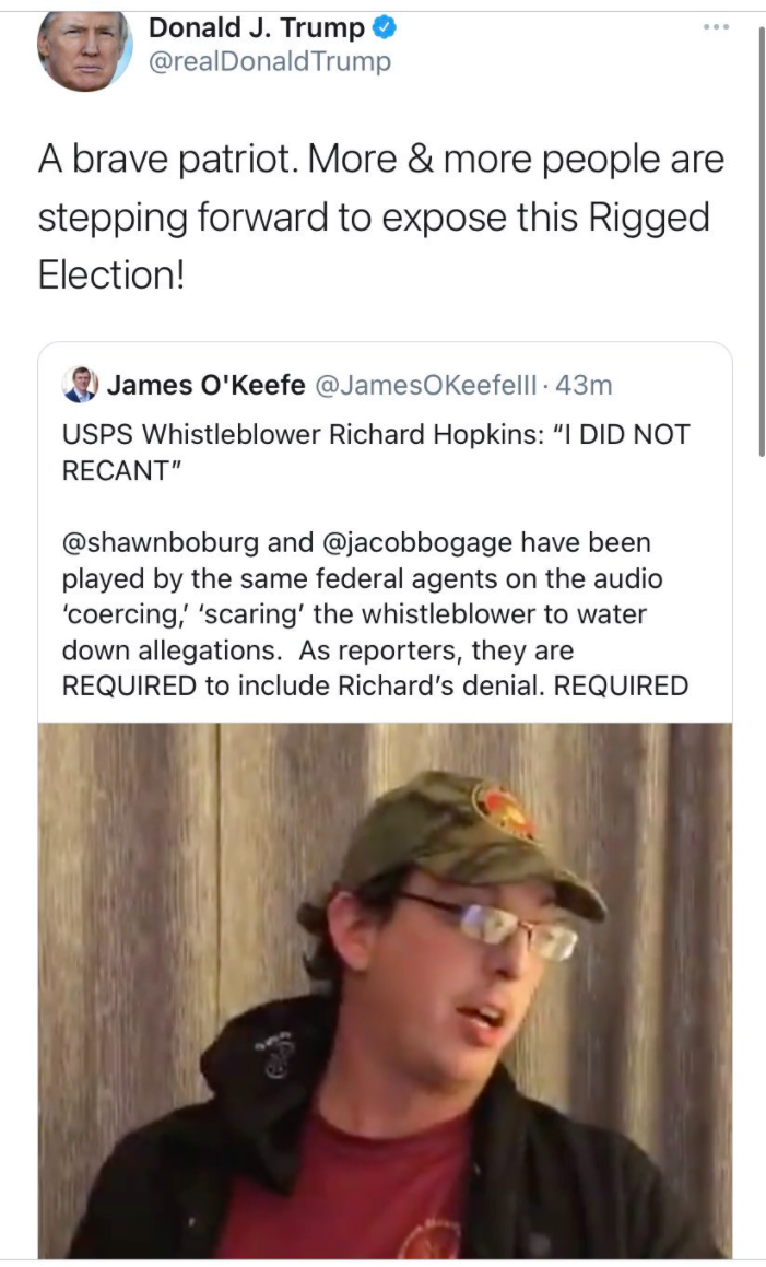 Pennsylvania USPS Worker Who Reportedly Recanted Claims of Ballot ...