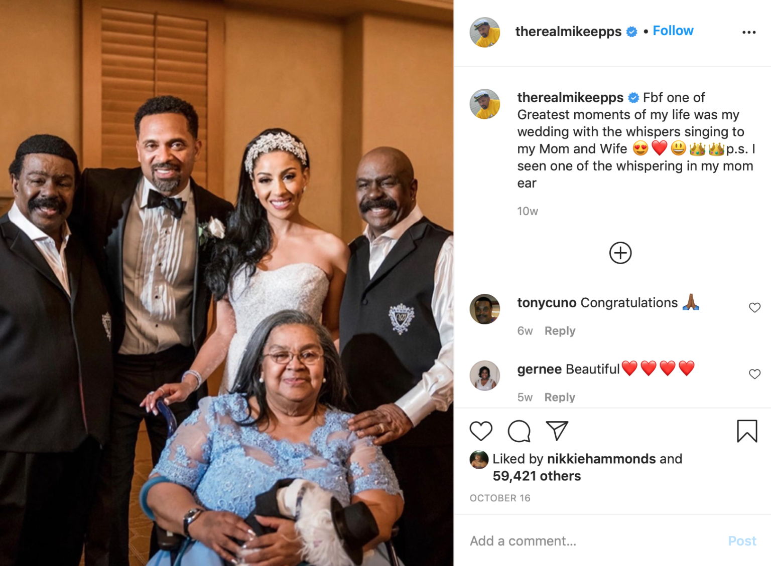 Mike Epps Announces the Death of His Mother, Mary Reed, In Heartfelt ...