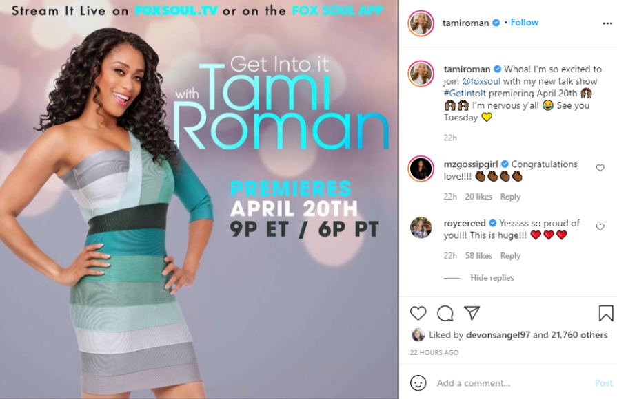 'This Is Huge': Tami Roman Gets Her Own Show After Walking Away from ...