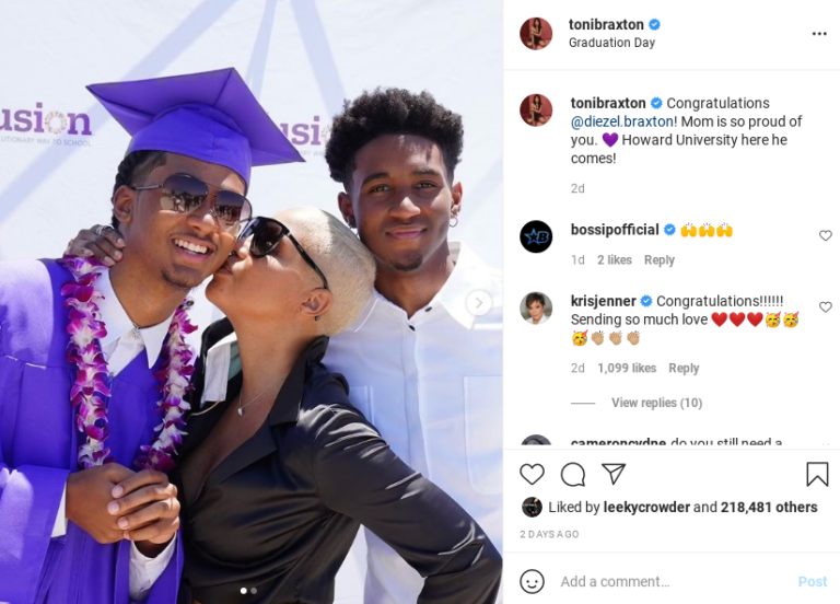 'So Proud': Toni Braxton and Ex-Husband Keri Lewis Celebrate Their Son ...