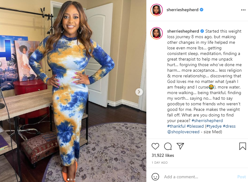 ‘Making Other Changes... Helped Me Lose Even More Lbs’: Sherri Shepherd ...