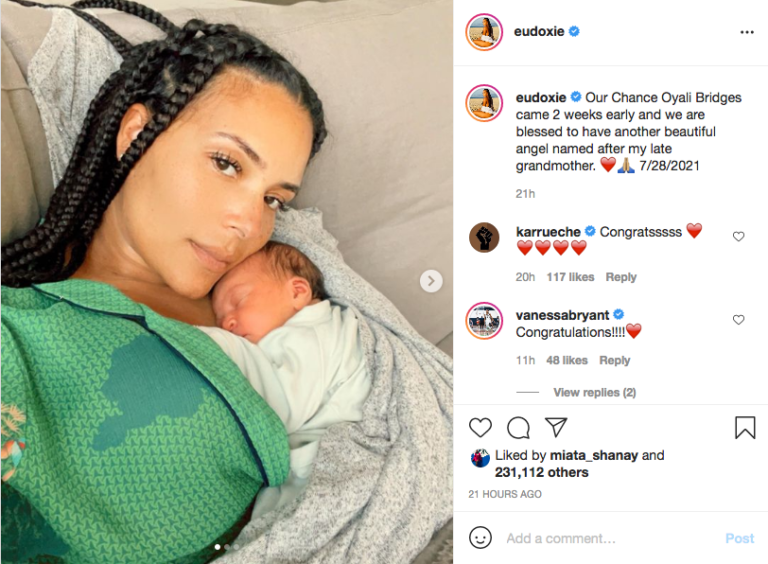 Ludacris and His Wife Welcome Their Second Child Chance Two Weeks Early