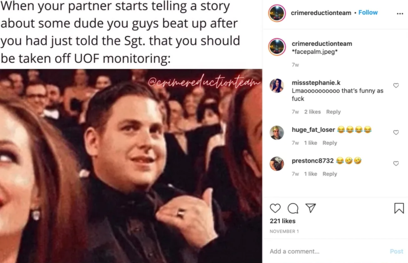 Nine Oakland Officers Disciplined In Connection with Instagram Account ...