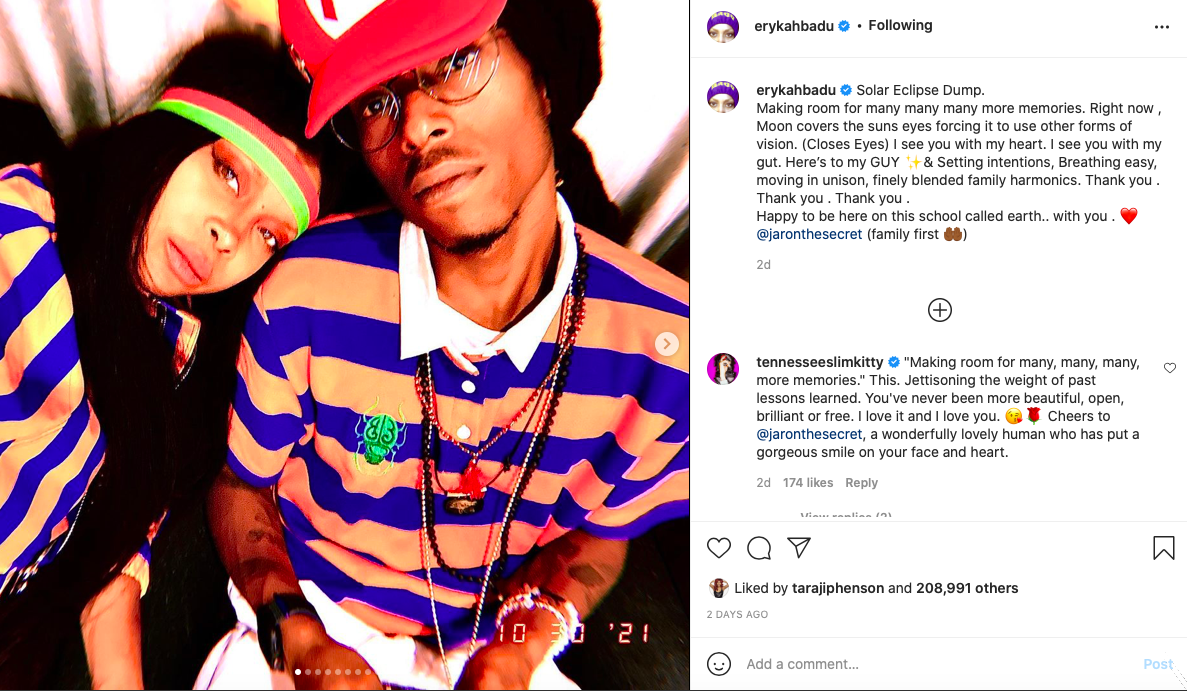 Fans Think Erykah Badu Is Engaged to Her 27-Year-Old Boo After She ...