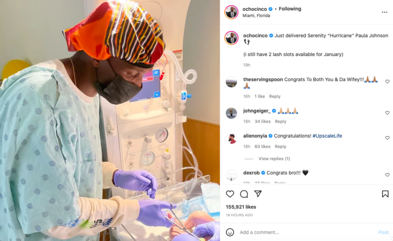 'How Sweet': Chad Johnson's Fiancée Sharelle Gives Birth to a Baby Girl ...