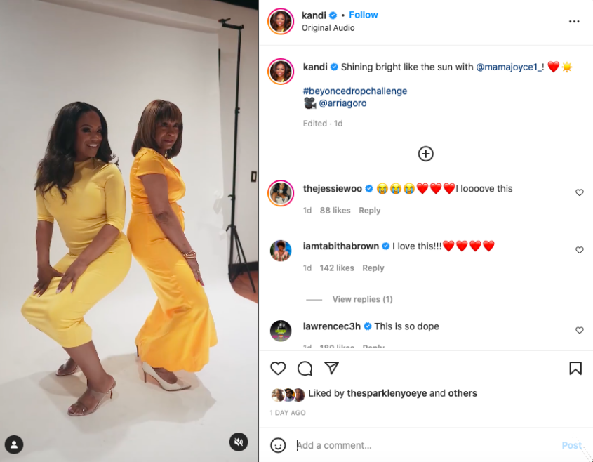 ‘Mama Joyce with the Megan Knees’: Kandi Burruss and Mama Joyce Hit the ...