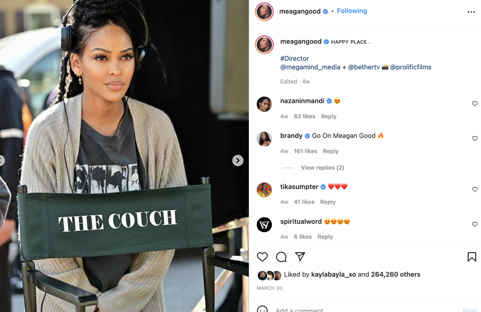 ‘Wow, This is a BOP': Meagan Good Shocks Fans After She Reveals Her ...