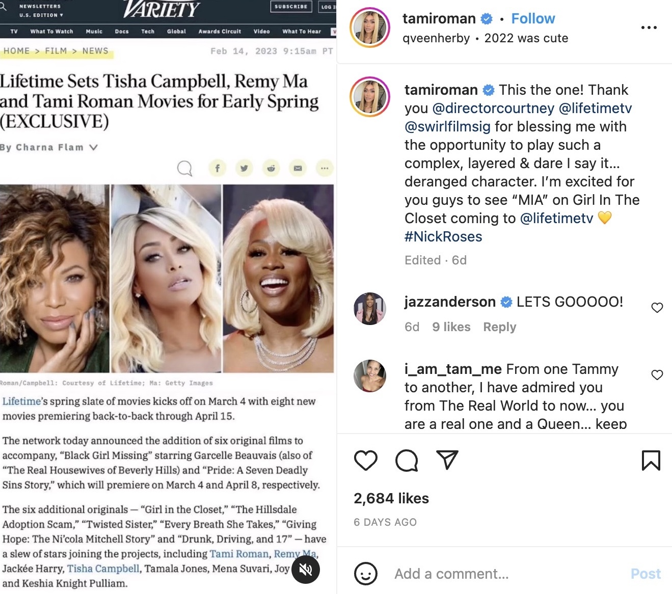 'From The Real World to Now': Tami Roman's Grind Has Fans Inspired ...