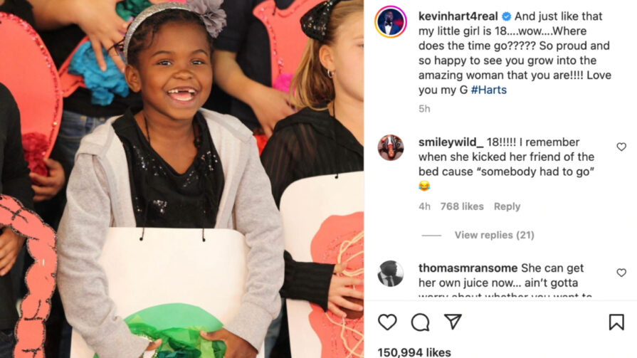 'Wait 18?!??': Kevin Hart and Torrie Hart’s Daughter Is All Grown Up ...