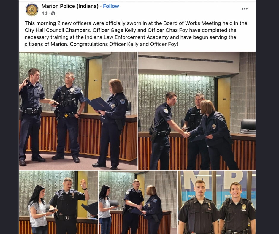 Get 'Em!: Indiana Police Officer Fired Just Two Days After Getting ...