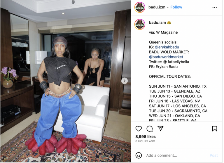 'Stop Looking Good': Erykah Badu and Puma Curry's Unique Photos Leave ...