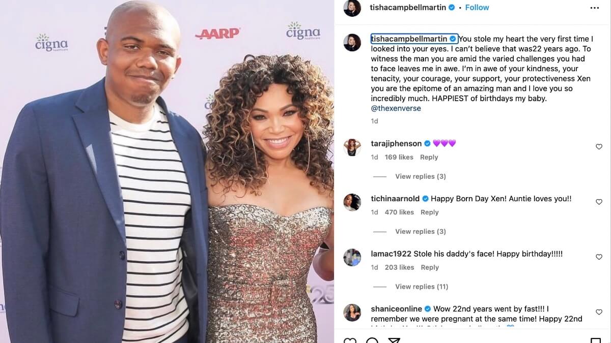 'He Look Older Than Duane': Tisha Campbell’s Photo with Her Son Xen ...