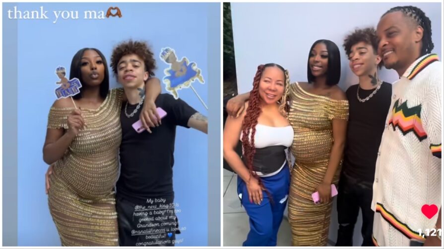 'She Looks 30': T.I. and Tiny Seemingly Welcome Mother of King Harris’ First Child Into Their ...