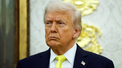 'Sitting in a Baby Chair’: Trump’s Shiny, Flustered Appearance Sparked ...